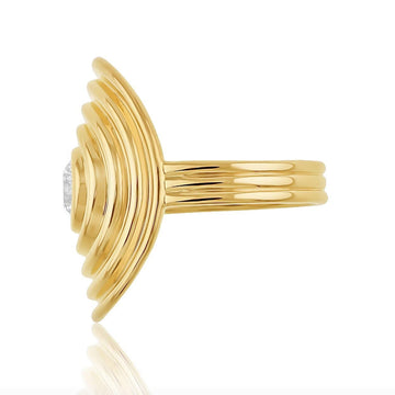 Universum Ring with Center Diamond | ALMASIKA